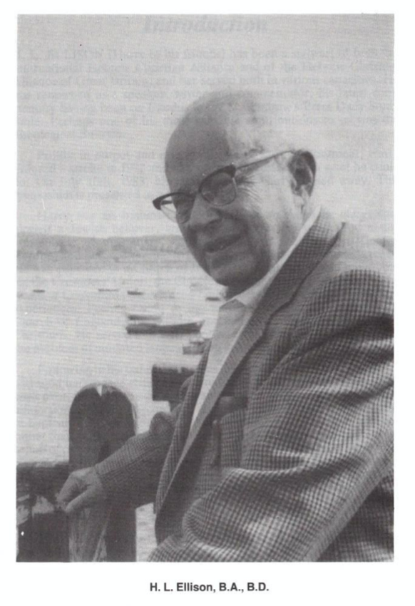 July 10 1903/1983 Birth and Death of H L Ellison, Hebrew Christian ...